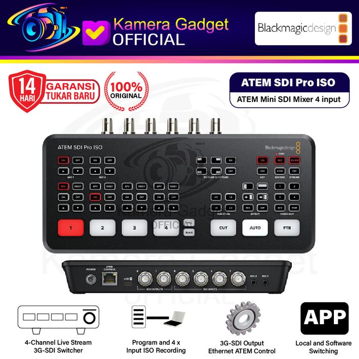 Promo Blackmagic Design ATEM MINI SDI Pro ISO Switcher Original Cicil 0 ...