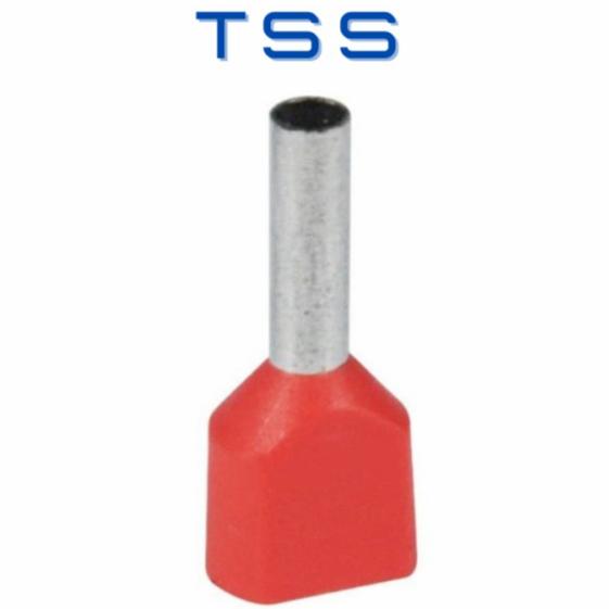 Jual Ferrules 1mm Twin End Insulated TE 1008 Merah TSS Skun Kabel Murah ...