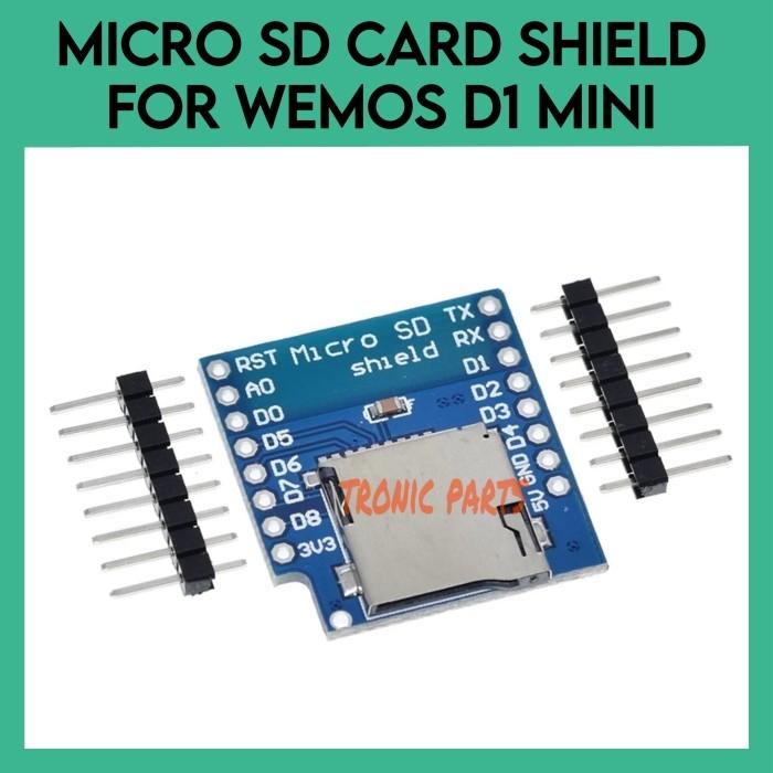 Jual Micro SD Card Shield For Wemos D1 Mini TF WiFi Compatible ESP8266 ...