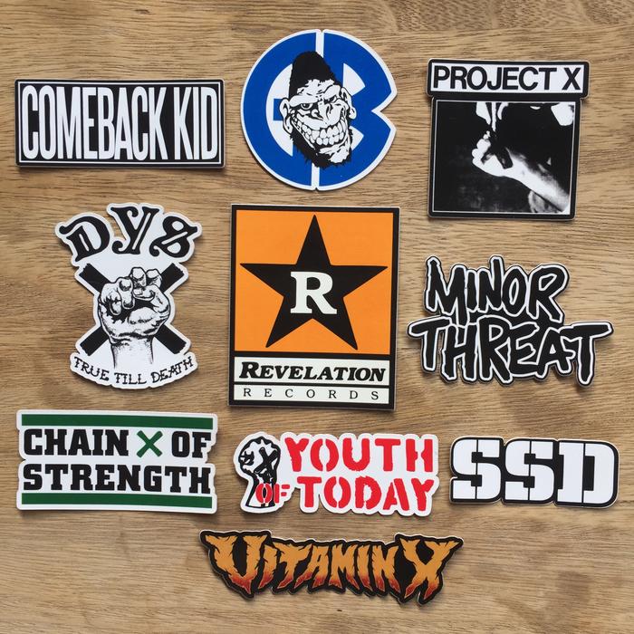 Promo STICKER PACK BAND HARDCORE PUNK STRAIGHT EDGE Vol.2 (isi 10pcs ...