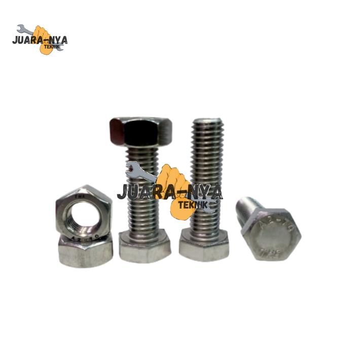 Jual Baut Mur Stainless m14 x 50 - Baut Stainless 14x50 THE Kunci 22 - Kota Bandung - JUARANYA ...