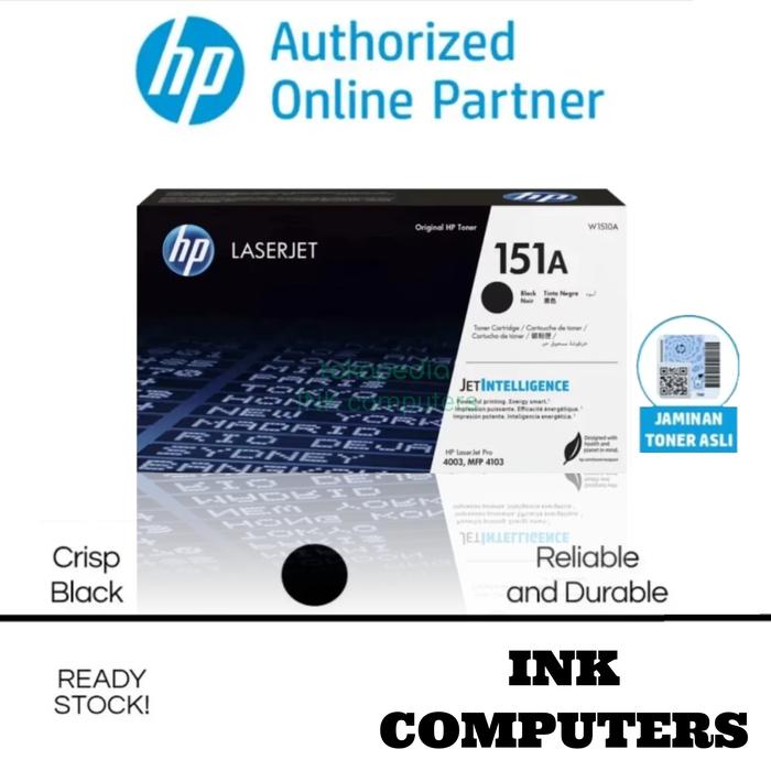 Jual Hp 151a black original laserjet toner (W151A) printer 4003DN ...