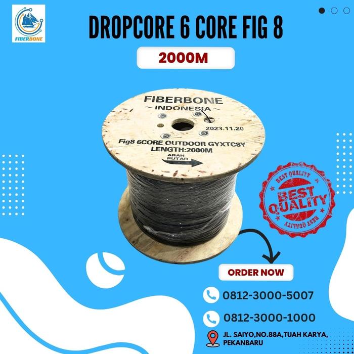 Jual 6 Core Fig8 Mini Kabel Dropcore Fiber Optic Fiberbone - Kota ...