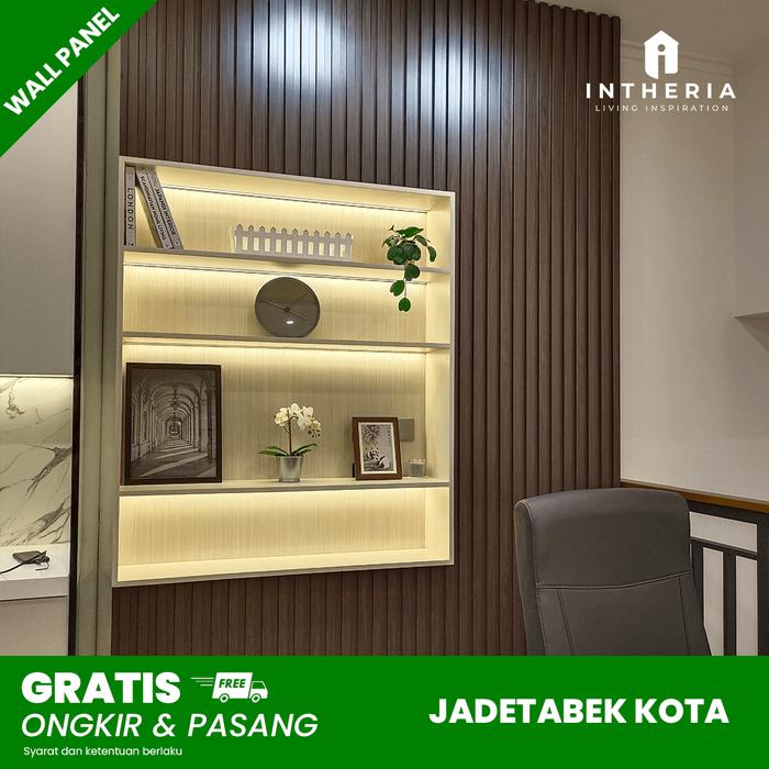 Jual Wall Panel BALIAN - E13 Fine Dark Triple Bar PVC / Panel Dinding ...