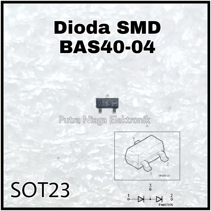 Jual Dioda SMD BAS40-04 SOT23 Dual Schottky Diode marking 44s - Kota Bandung - Putra Niaga ...