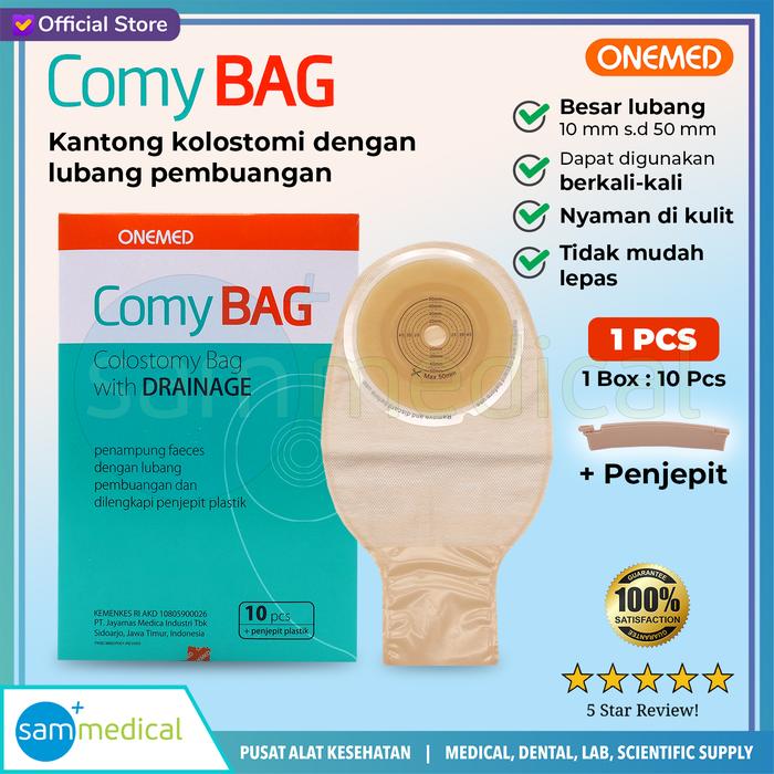 Jual One Med Colostomy Bag/Kantong Kolostomi Comy Bag Drainage PER PCS ...