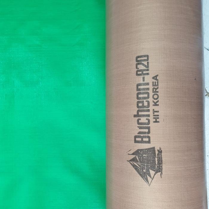 Jual TERPAL PLASTIK TERPAL A20 KOREA TERPAL METERAN - A20 HIJAU-GOLD ...