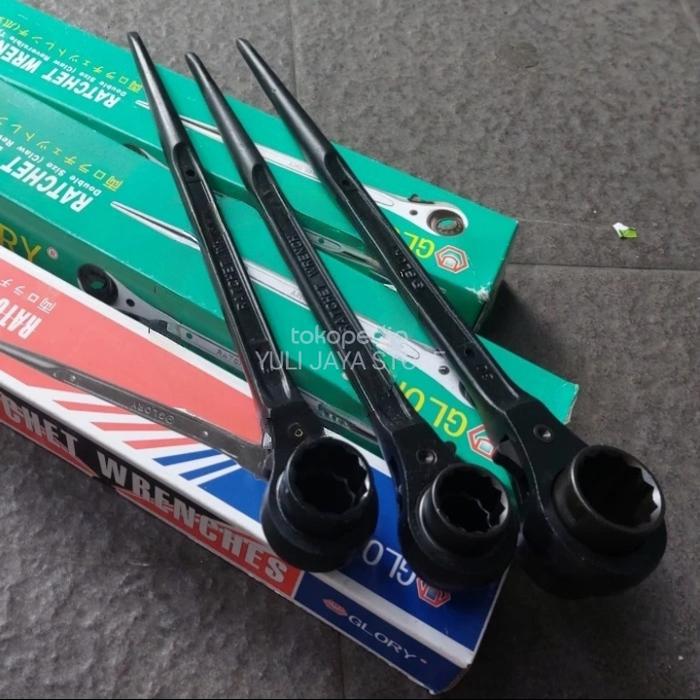 Jual Kunci Ratchet Scaffolding RN 17 x 19mm Kunci Ring Ganda Glory ...