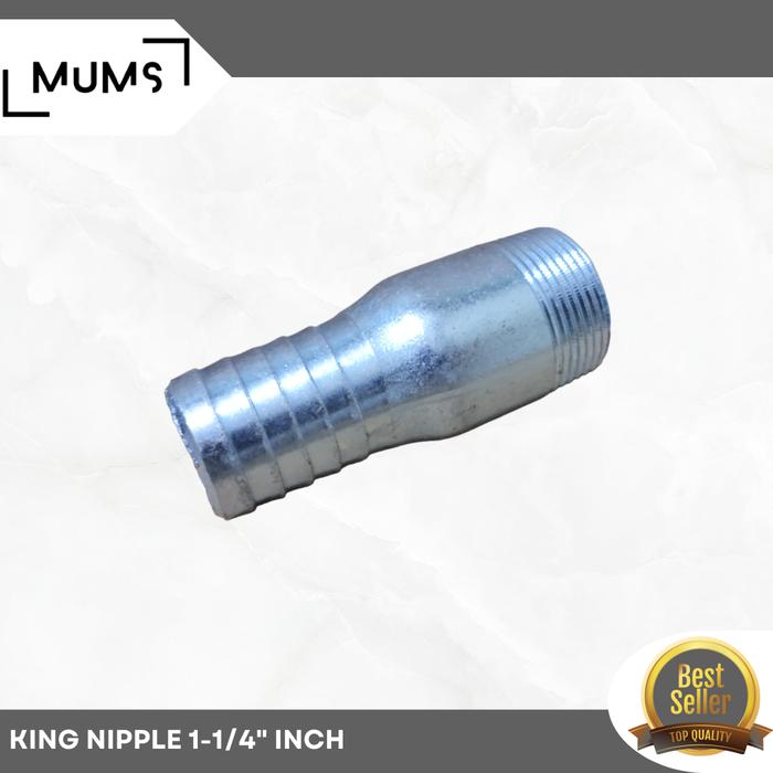 Jual King Nipple 1 1/4 Inch Nepel Selang Galvanis Sambungan Pipa Npt 11 ...