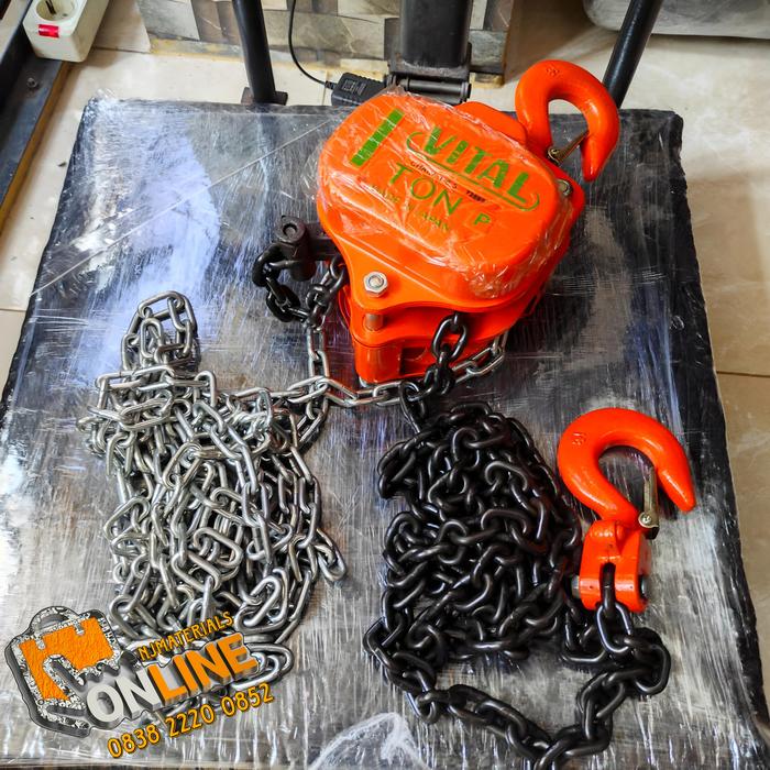 Jual Chain Block VITAL 1 Ton 7 Meter Takel Alat Angkut Barang Made In ...