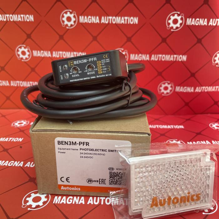 Jual AUTONICS BEN3M-PFR PHOTOELECTRIC Retro Reflective SENSOR AC 100% ORI - Jakarta Selatan ...