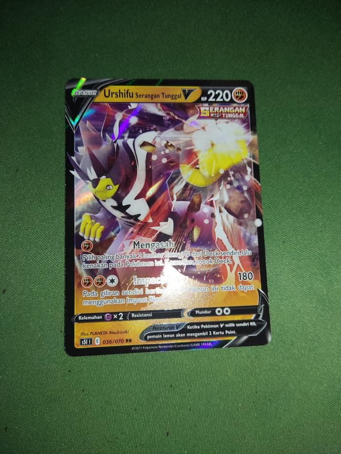 Jual Urshifu Serangan Tunggal V RR 092/184 S8b - Kartu Pokemon Indonesia - Jakarta Pusat ...
