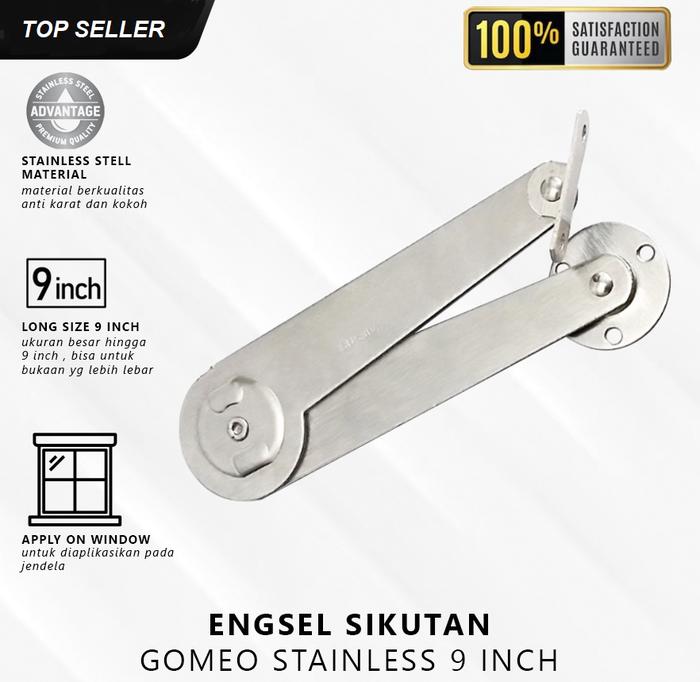 Jual Engsel Salon Penahan Jendela Ensel Cendela Wayang Stainless Gomeo ...
