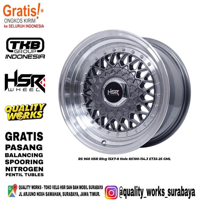 Jual Velg BBS Mobil Sigra Calya R15 Lebar 7/8 Pcd 8x100-114 Et35/25 Hsr Rs - Kota Surabaya ...