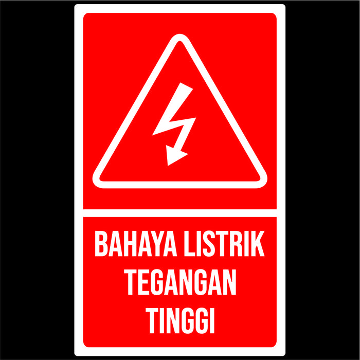 Jual sign rambu k3,listrik tegangan tinggi - Biru - Jakarta Barat ...