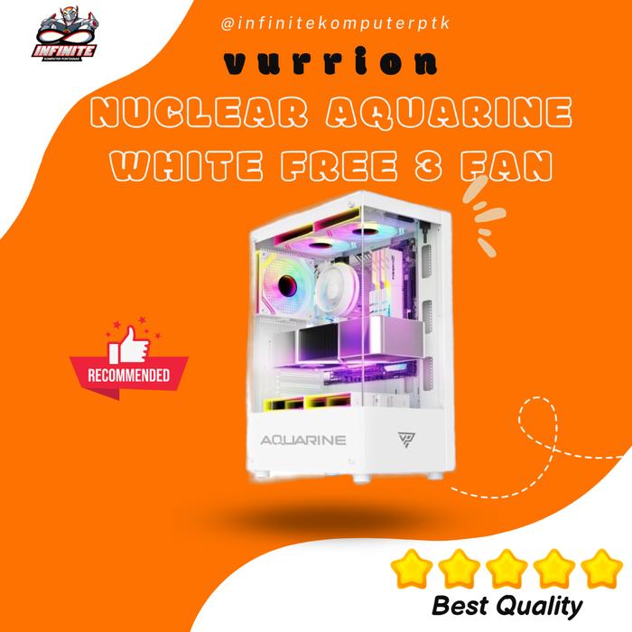 Jual CASING PC VARRO NUCLEAR AQUARINE WHITE FREE 3 FAN - Kota Pontianak ...