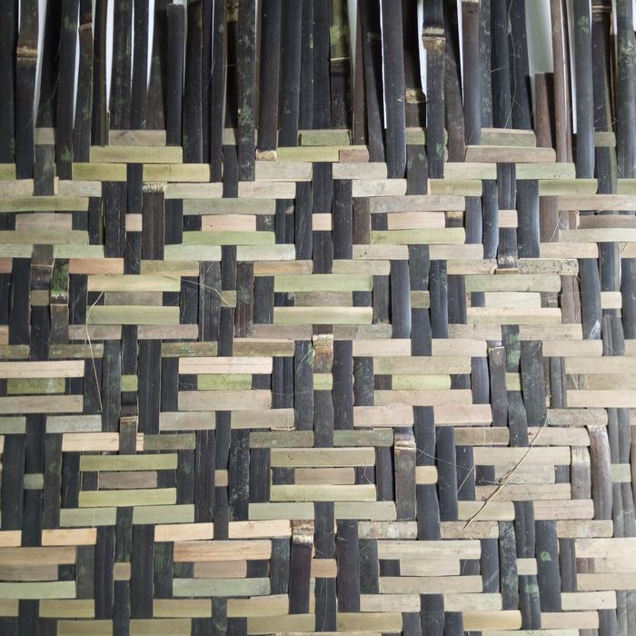 Jual Anyaman Kulit Bambu Motif Lembaran Untuk Atap Plafon Wallpaper ...