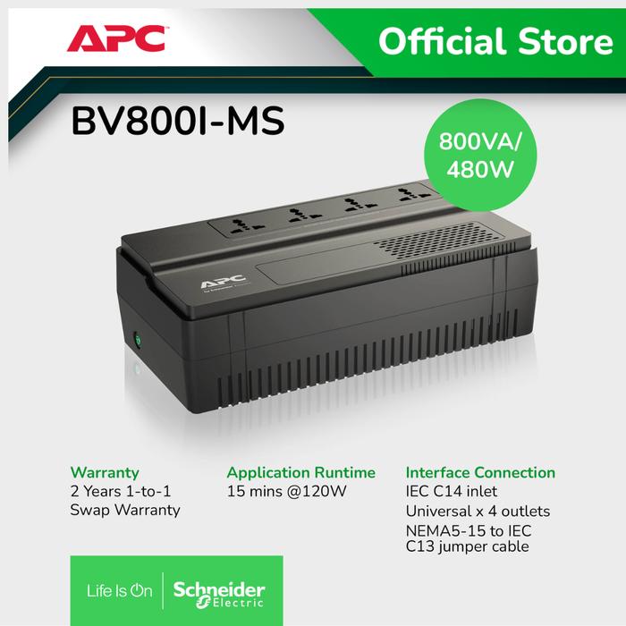 Promo UPS APC Easy UPS BV 800VA 450W BV800I-MS Cicil 0% 3x - Jakarta ...