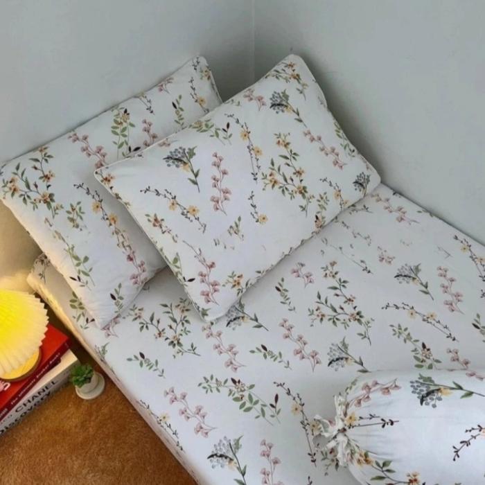 Jual SPREI ANTI GESER DOUBLE ELASTIK LOCK MOTiF jeju memory biru ...