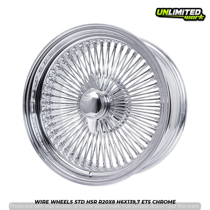 Jual Velg HSR WIRE WHEELS R20 Lobang Baut 6X139 Pajero Fortuner ...