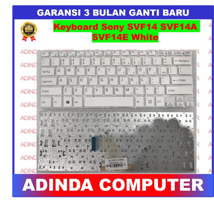 Jual Keyboard Sony SVF14 SVF14A SVF14E SVF142 SVF14218SGB SVF1421CW ...