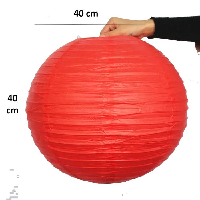 Jual Lampion Gantung Lampion Imlek Kertas Bulat Besar Kecil Polos ...