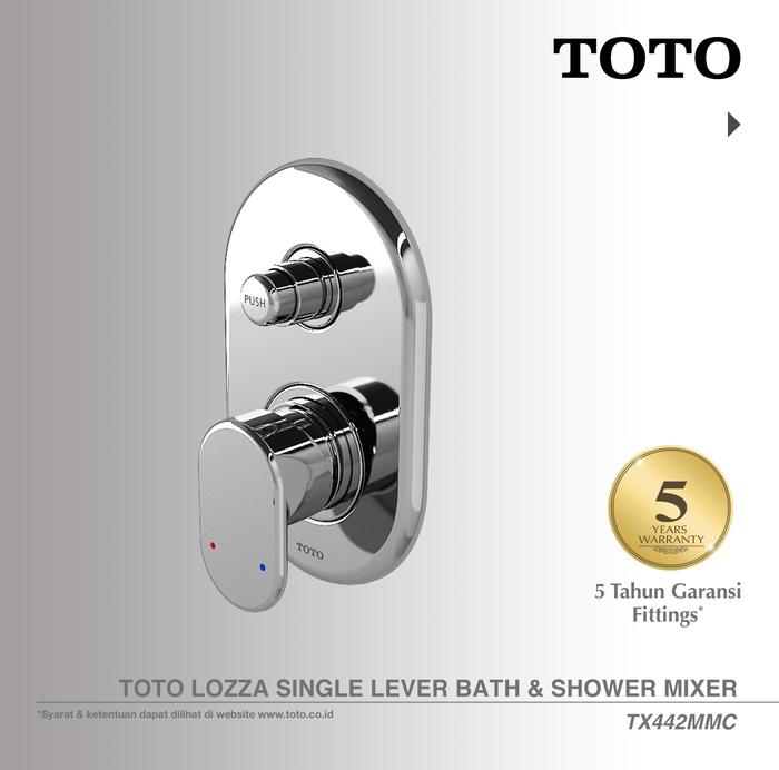 Promo TOTO Lozza Single Lever Bath & Shower Mixer TX442MMC | Keran ...