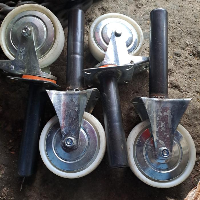 Jual roda scaffolding 6 inch nilon medium duty perset dapat 4bh 2rem ...