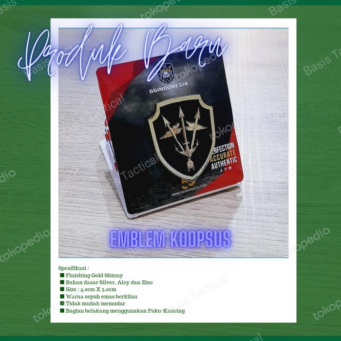 Jual PIN EMBLEM KOOPSUS 55 INDONESIA - Jakarta Timur - Basis Tactical ...