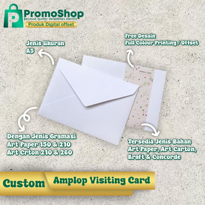 Jual Cetak Amplop Kartu / Amplop Paperline Custom / Amplop A5 - Kota ...