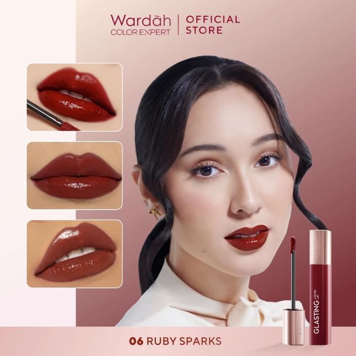 Jual Wardah Glasting Liquid Lip 3.5 Gr - Lipstick Glossy | Lip Glaze ...