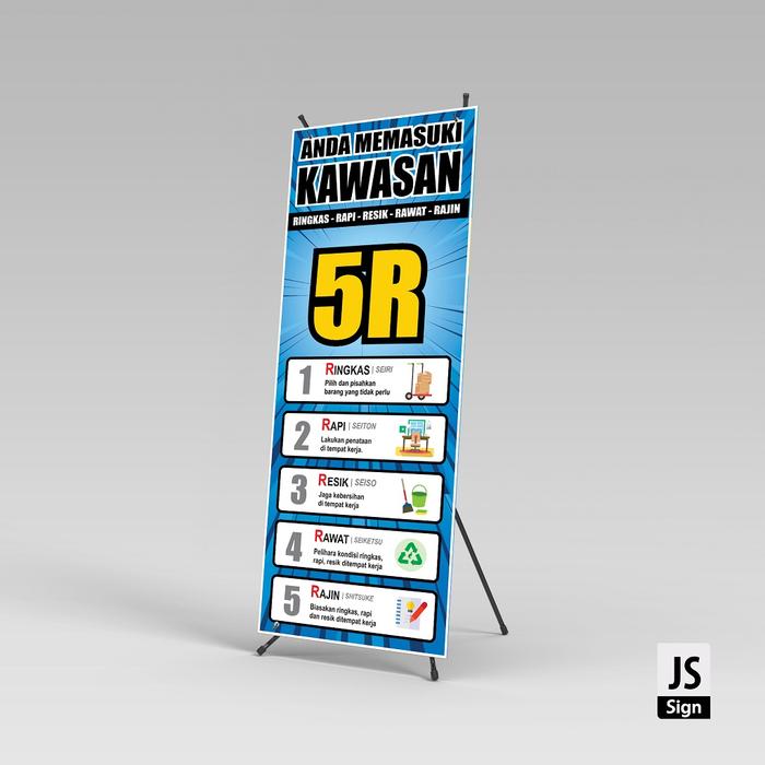 Jual BANNER SAFETY K3 - KAWASAN 5R - S(160x60cm) - Kota Malang - JS ...