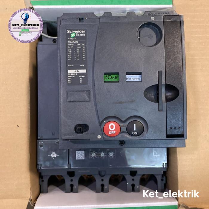 Jual MCCB Breaker NSX400N 4P 400A Motorized Schneider - Jakarta Pusat - Ket elektrik | Tokopedia
