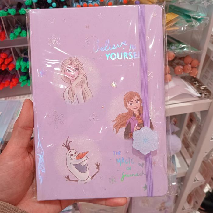 Jual Buku Tulis Hardcover - Miniso Disney Frozen 2.0 A5 Hardcover Book ...