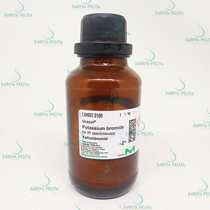 Jual KBR/Potassium bromide for IR spectroscopy Merck 1.04907.0500 - 100 ...