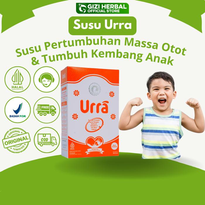 Jual SUSU URRA Susu Pertumbuhan Massa Otot dan Tumbuh Kembang Anak BPOM ...