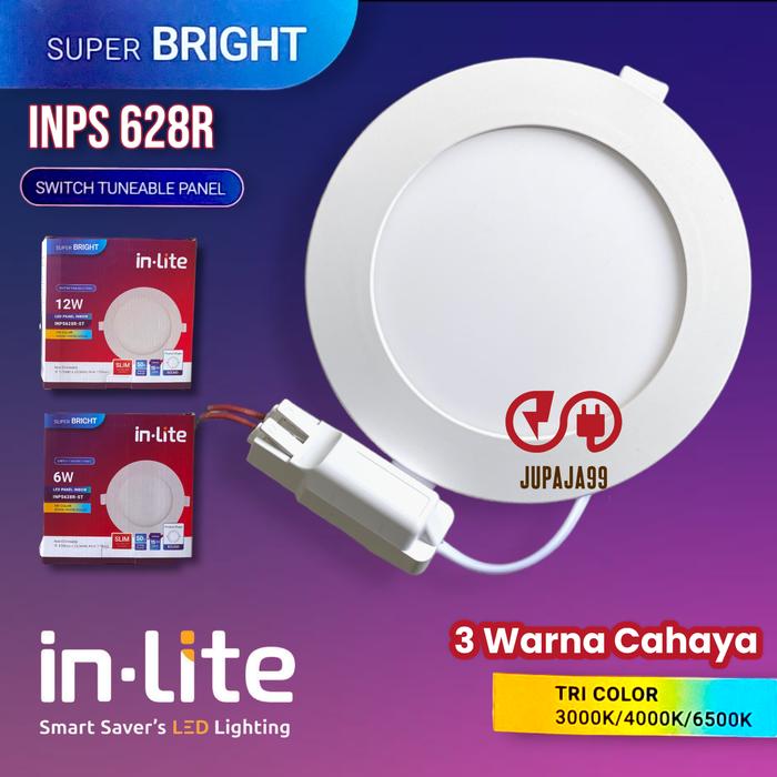 Promo Lampu Led Panel Inbow Tri Colour Inlite 12Watt - INPS628R ST ...