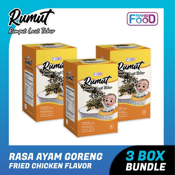 Promo Rumut Tabur Rumput Laut Tabur Rasa Ayam Goreng Bundling 3 - Kota ...