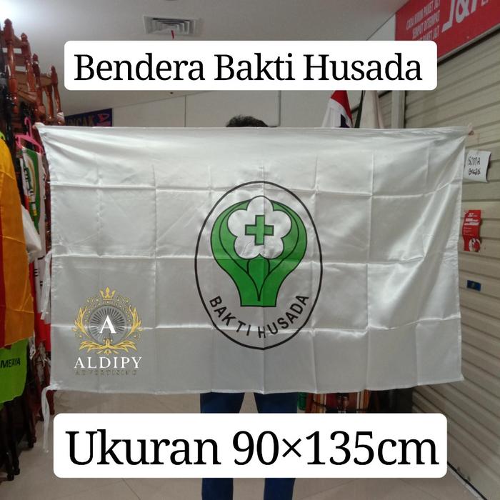Jual Bendera Logo Bakti Husada Bahan Satin Logo Sablon Ukuran 90cm× ...