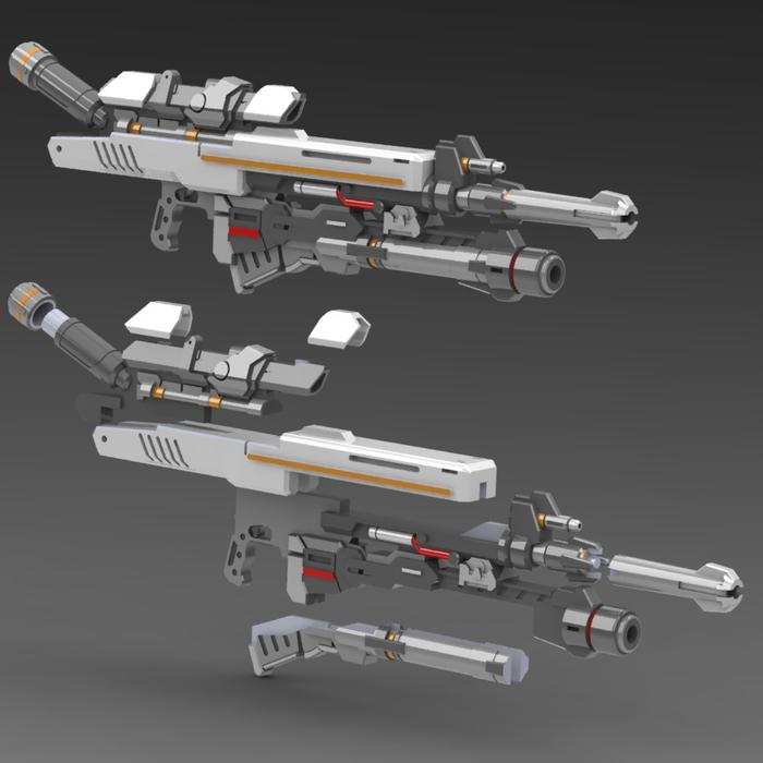 Jual custom resin 3d print senjata nu gundam skala 1/100 - Kab. Bogor ...