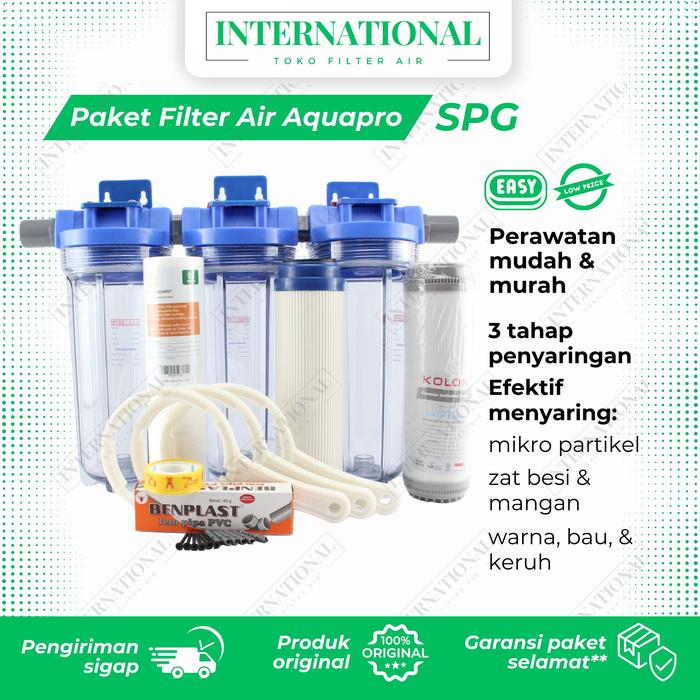 Promo Filter Air Sumur 3 Tahap 10 inch / Filter Air Toren Kuning Zat ...