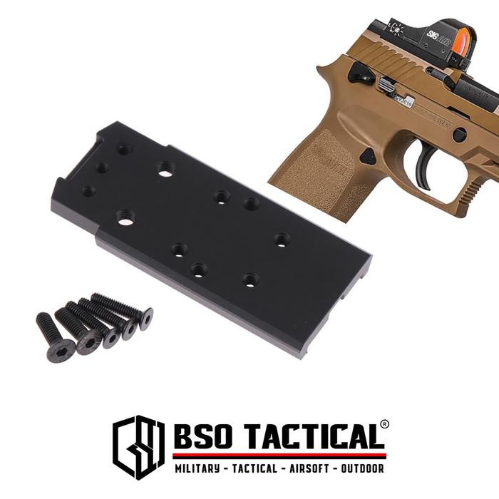 Jual Mount Base P320 M17 M18 Rear Sight Mount Plate Universal Red Dot ...