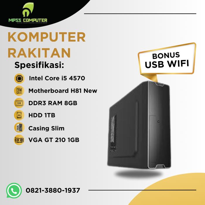 Jual PC RAKITAN / CPU RAKITAN Core i5 4570 Ram 8GB HDD 1TB VGA 1GB ...