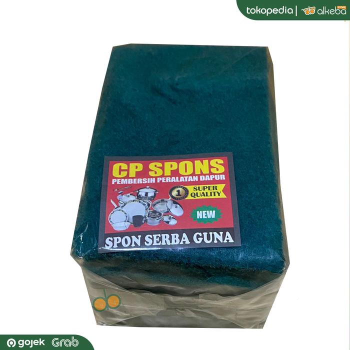 Jual Sabut Tapas Hijau Cuci Piring Serbaguna Kilau Sponge Kasar 1 Lusin ...
