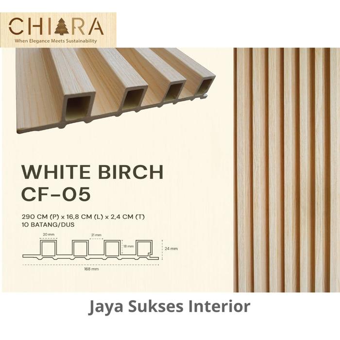Jual Dinding Wall Panel Wpc Kisi Chiara Tebal 2,4 cm Tipe CF 05 ...