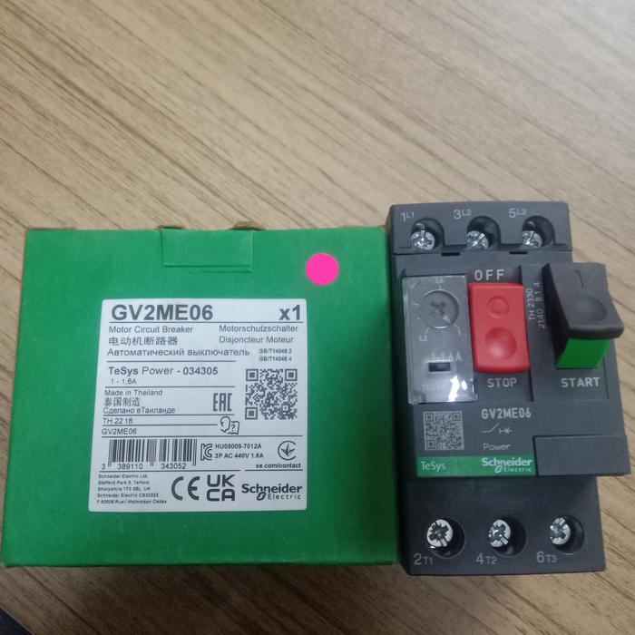 Jual GV2ME06 Motor Circuit Breaker Schneider original asli made in ...