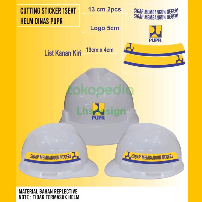 Jual Cutting Sticker Helm Safety Dinas PUPR - Jakarta Barat ...