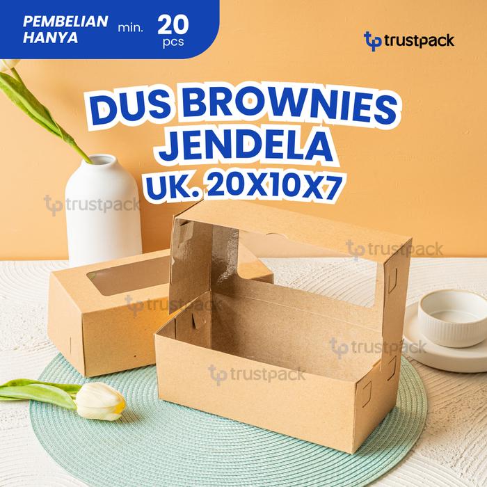 Promo Dus Kraft Laminasi 20x10x7 Box Jendela Roll Cake Bolu Gulung ...