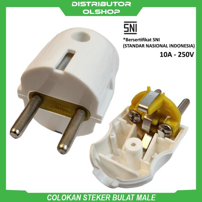 Jual Kepala Colokan Steker Arde Listrik Bulat Male Model Broco - Jakarta Utara - Distributor ...