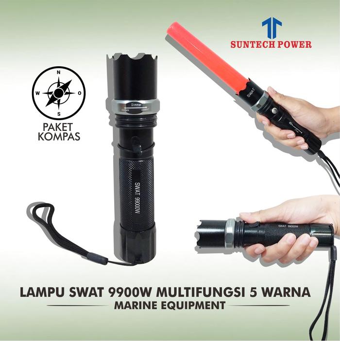 Jual Senter Swat SX8008 Lampu Senter Polisi 5 Warna 99000watt Senter ...